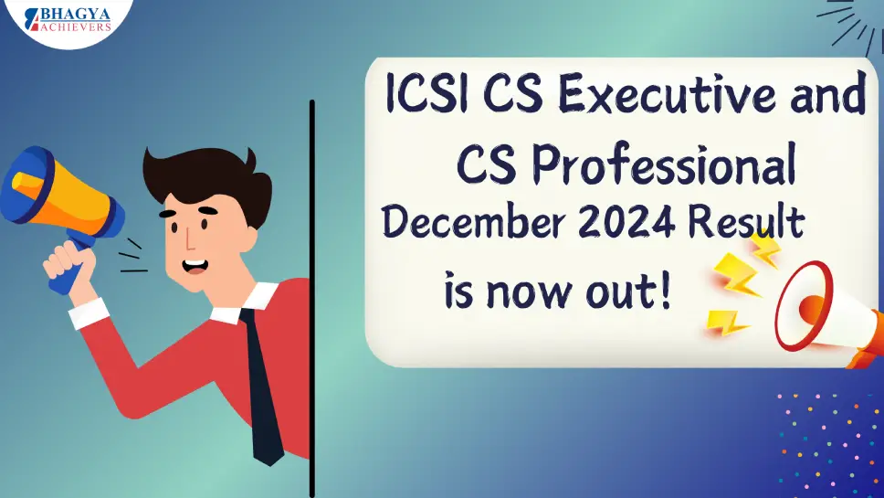 Icsi Result ICSI CS Professional Result December 2024 OUT At Icsi.edu
