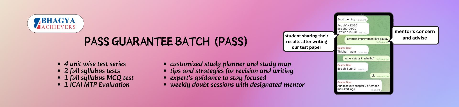 CA Inter Pass Guarantee Batch - PASS for Jan 2026